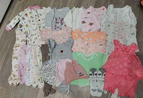 Одежда для новорождённого девочка 56-74