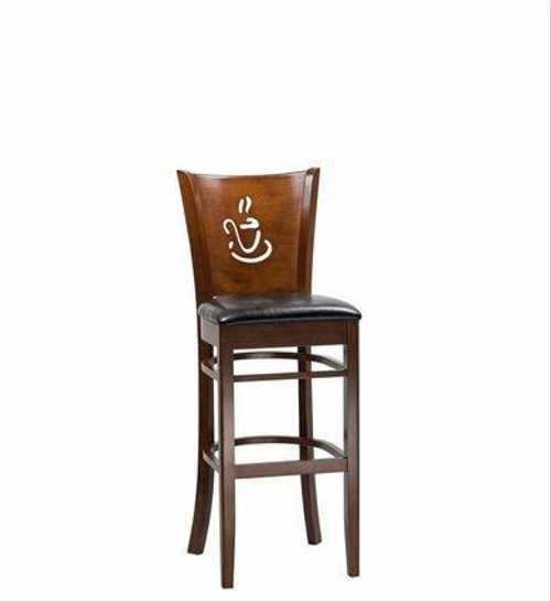 Деревянный барный стул со спинкой Jerry Bar 9131