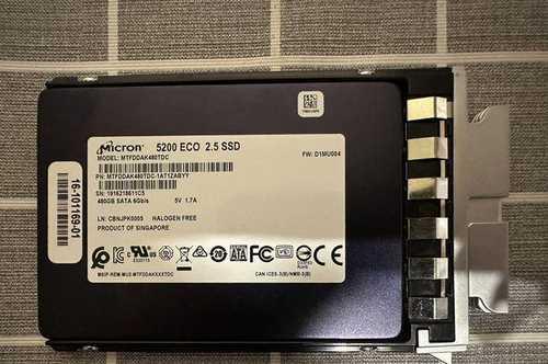 SSD Cisco Micron 5200 ECO 480gb UCS-S3260-G3SD48