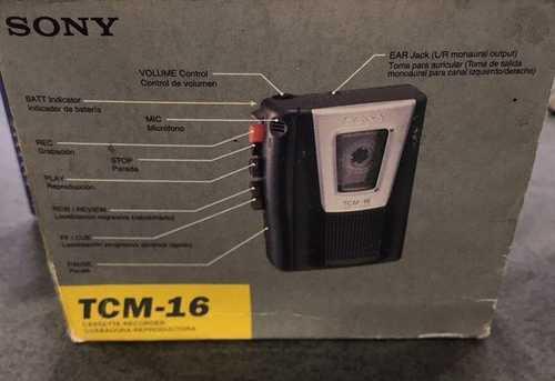 Кассетный диктофон Sony TCM 16