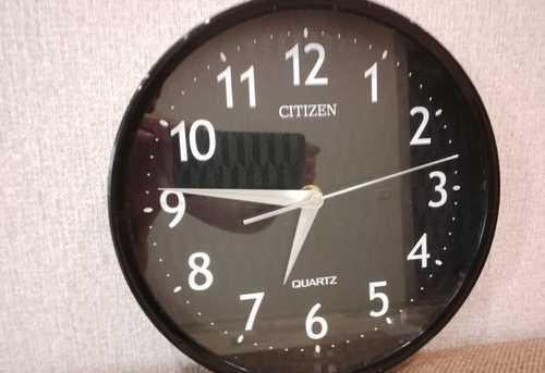 Часы настенные citizen quartz новые