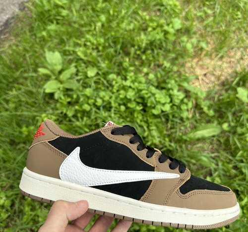 Кроссовки Nike air jordan 1 low travis scott