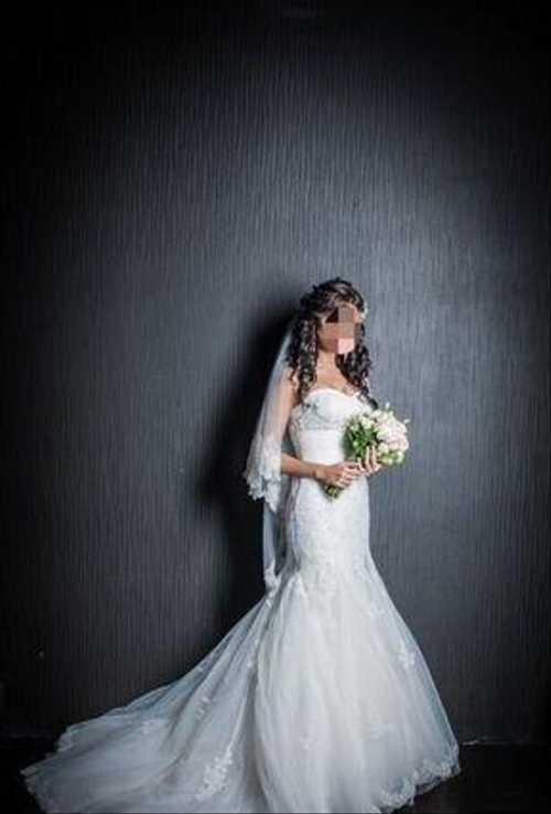 Свадебное платье Malinelli Kamila(белый бриллиант)