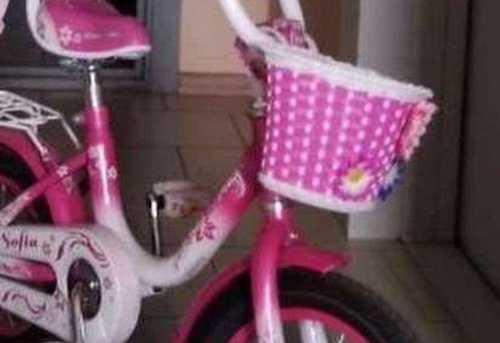 Велосипед розовый