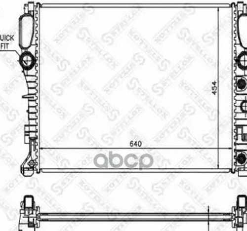 Радиатор системы охлаждения MB W211 2.0-3.5 02