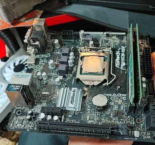 ASRock H310CM-DVS+Intel Core i5 9400f+DDR4 8gb 2шт