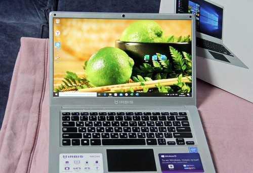 Ноутбук irbis экран 14" IPS SSD озу4гб на гарантии