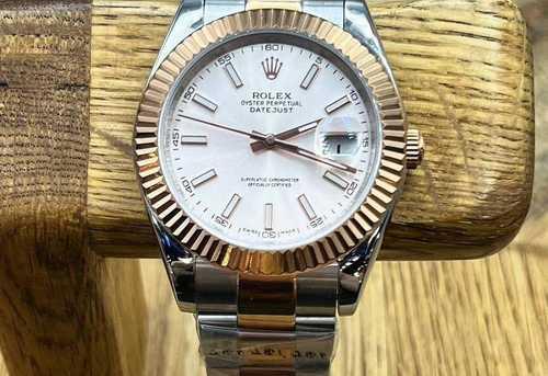 Часы мужские Rolex DateJust бежевый, 41 мм