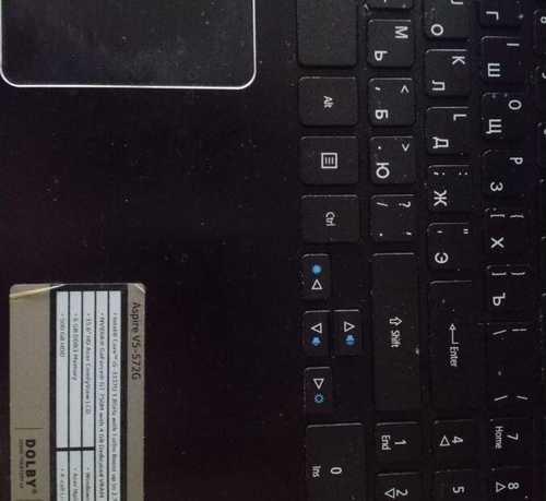 Ноутбук Acer aspire V5-572G