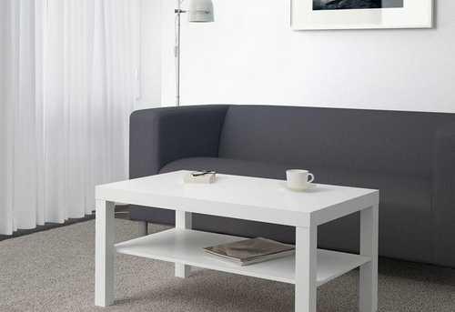 Журнальный стол лакк белый 90x55 IKEA