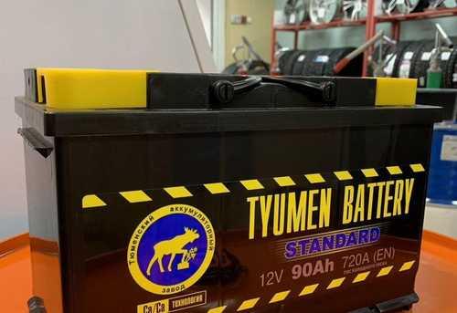 Аккумулятор 90 A/h Tyumen обратная полярность
