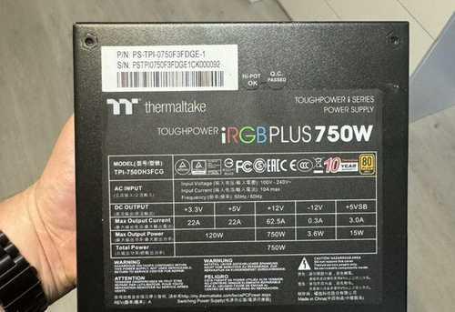Блок питания Thermaltake Toughpower iRGB plus 750W