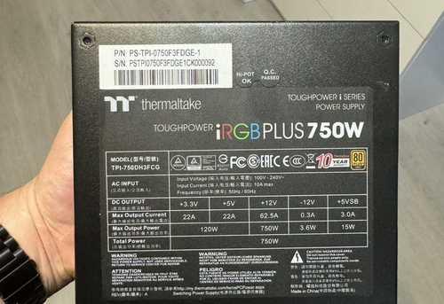 Блок питания Thermaltake Toughpower iRGB plus 750W