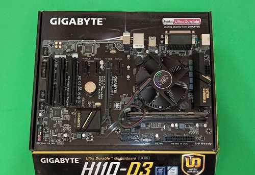 Материнская плата Gigabyte H110-D3 8gb оперативки