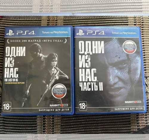 Диски на ps4 одни из нас 1 и 2 части