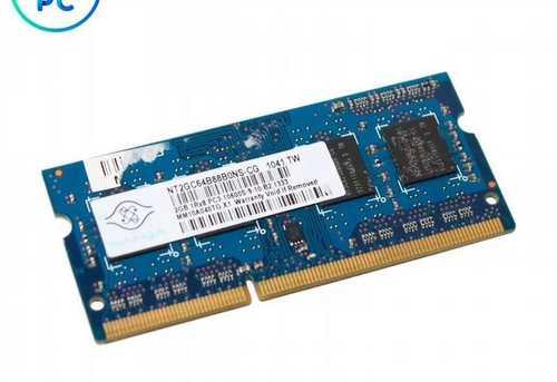 Оперативная память DDR3 SO-dimm 2GB nanya NT2GC64B