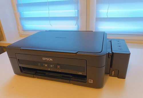 Цветной струйный мфу принтер epson l210