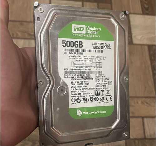 Жесткий диск hdd 500gb