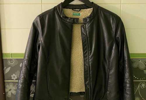 Куртка кожаная Benetton