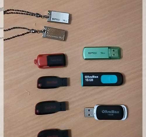 Usb 2.0 флешка 16 гб, 9 штук