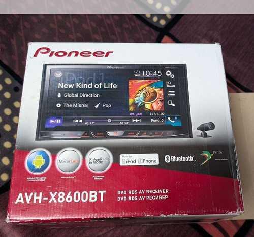 Процессорная магнитола pioneer avh-x8600bt