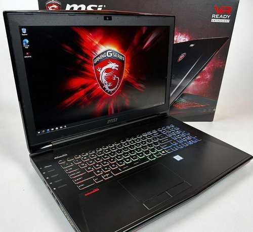 Игровой монстр MSI 17.3 120Гц I7/32Gb/GTX1070
