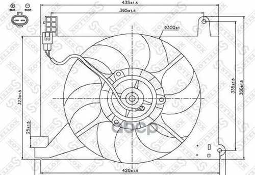 29-99443-SX вентилятор охлаждения Aveo 03-08 2