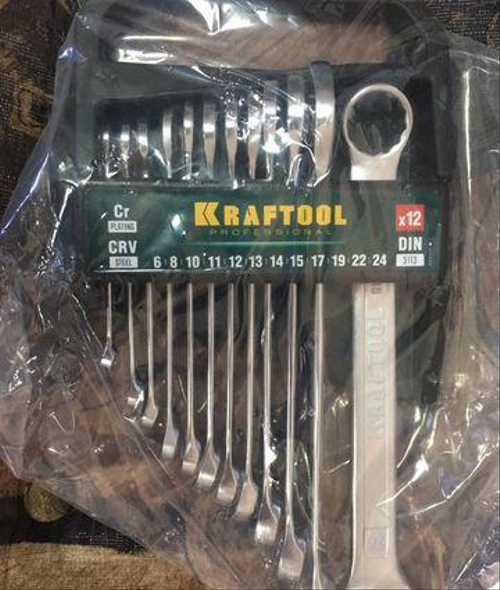 Набор комбинированных гаечных ключей Kraftool
