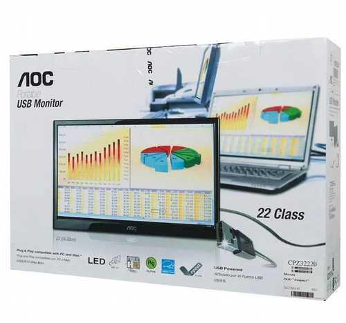 Монитор AOC e2251Fwu 22 дюйма. По USB