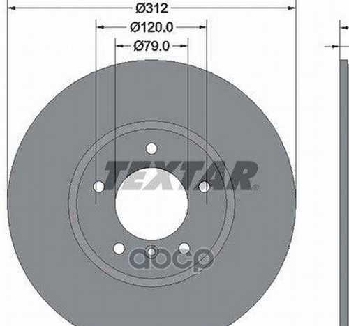 Диск тормозной высокоуглеродистый с покрытием P