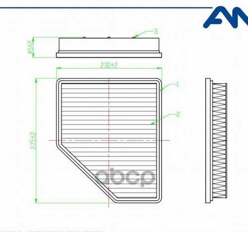 Фильтр воздушный amdfa434 AMD