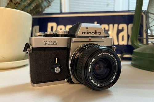 Minolta XE + Minolta MD W.rokkor 28mm 1:2.8
