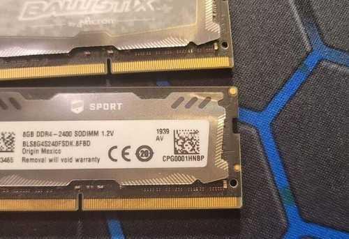 Sodimm DDR4 16 8 gb