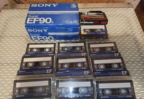 Аудиокассета Sony EF90 Made in Japan новые 1запись