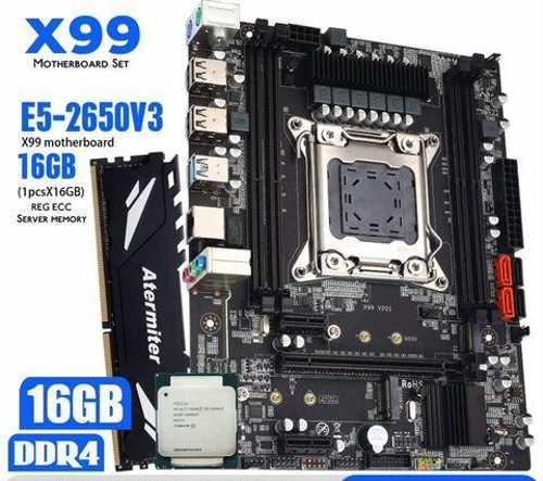 Xeon E5 2650v3+Материнская плата+DDR4 16гб
