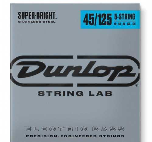 Струны для бас-гитары Dunlop dbsbs45125 Super Bright Steel