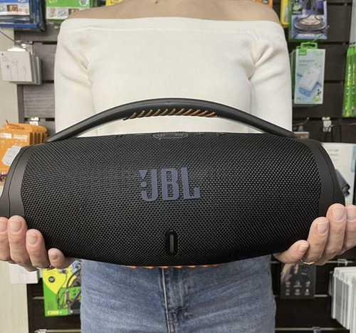 Колонка Блютуз JBL Boombox 3 Большая с подсветкой