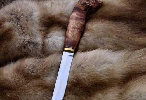 Нож Финский егерский с головой медведя