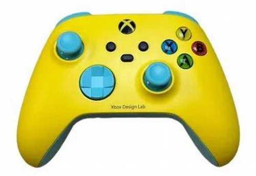 Геймпад Design Lab желтый с голубым Xbox series