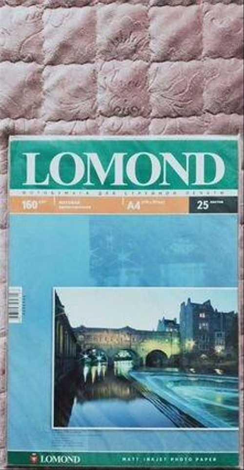 Фотобумага Lomond a4 160 g/m мат. одностор