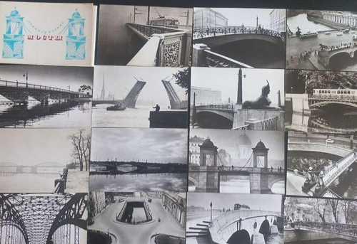 Набор открыток Ленинградские мосты СССР