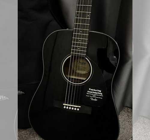 Акустическая гитара fender cd 60 black