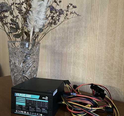 Блок питания aerocool vx plus 600w