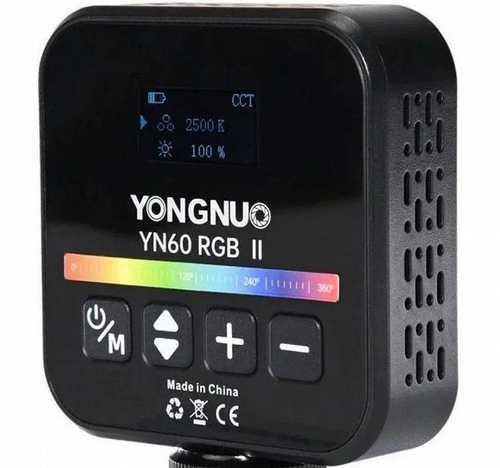 Портативный LED осветитель Yongnuo YN60 RGB II Bla