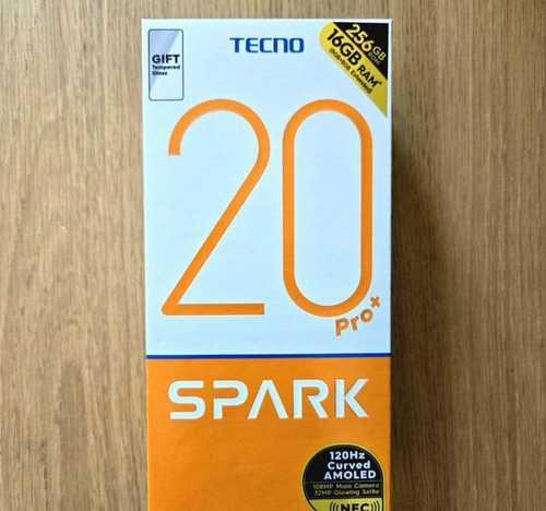 Смартфон Тecпо spark 20 Pro+ 256 гб черный