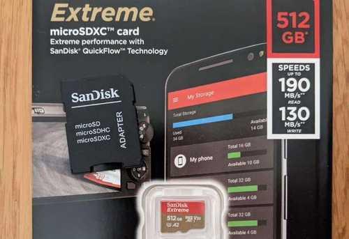 Карта памяти Sandisk Extreme 512GB