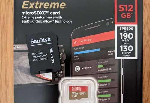 Карта памяти Sandisk Extreme 512GB