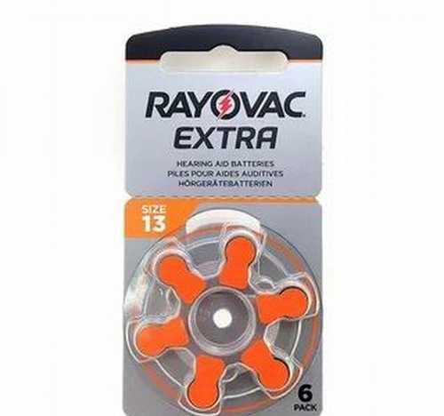 Элемент питания Rayovac Extra ZA13 для слуховых ап