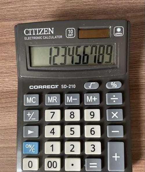 Калькулятор Citizen SD-210