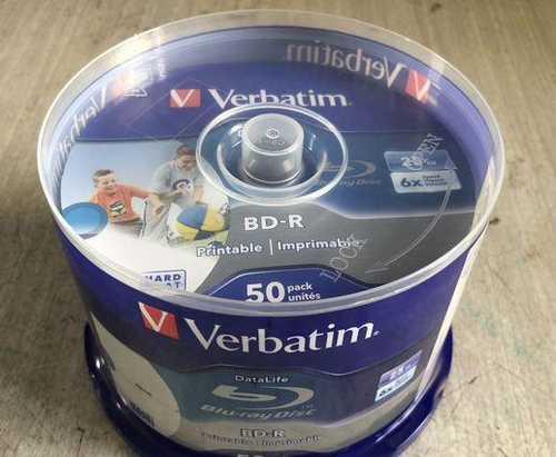 Verbatim 43812 чистые Blu-ray диски BD-R 25 GB 50